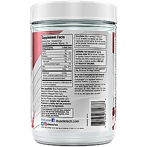 Whey Protein Powder | MuscleTech Clear Whey Protein Isolate | Whey Isolate Protein Powder for Women & Men | Clear Protein Drink | 22g of Protein, 90 Calories | Arctic Cherry Blast, 1.1lb (19 Servings)