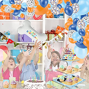 Cartoon Blue Dog Cupcake Stand 3 Tier Cardboard Cake Stand Dessert Tower Holder for Girls Boys Blue Dog Theme Birthday Party Supplies Baby Shower Decorations