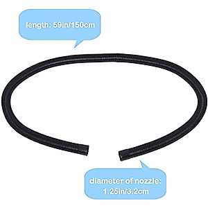 1.25'' Pool Pump Replacement Hose Compatible with Filter Models 800 GPH, 530 GPH, 300 GPH Pool Pump for Above Ground Pools 59'' with 41'' Long Pool Pump Replacement Hose