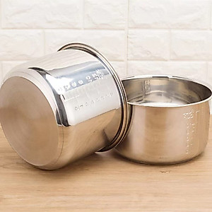 Cabilock Cooker Replacement Inner Pot Ceramic Inner Cooking Pot Cooking Pot Liner Container for Pressure Cooker Accessory 4L