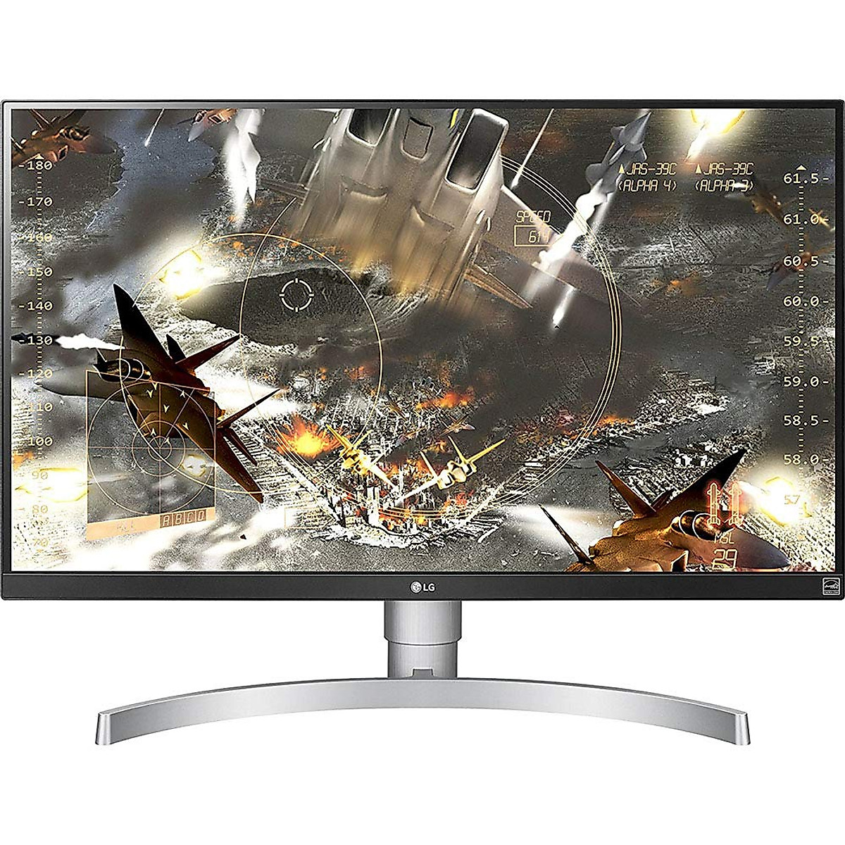 LG 27UK650W 27" 4K 3840 x 2160 16:9 HDR IPS Dual Monitor Bundle with Deco Gear Mechanical Keyboard Cherry MX Red + 2X 6FT Universal 4K HDMI 2.0 Cable