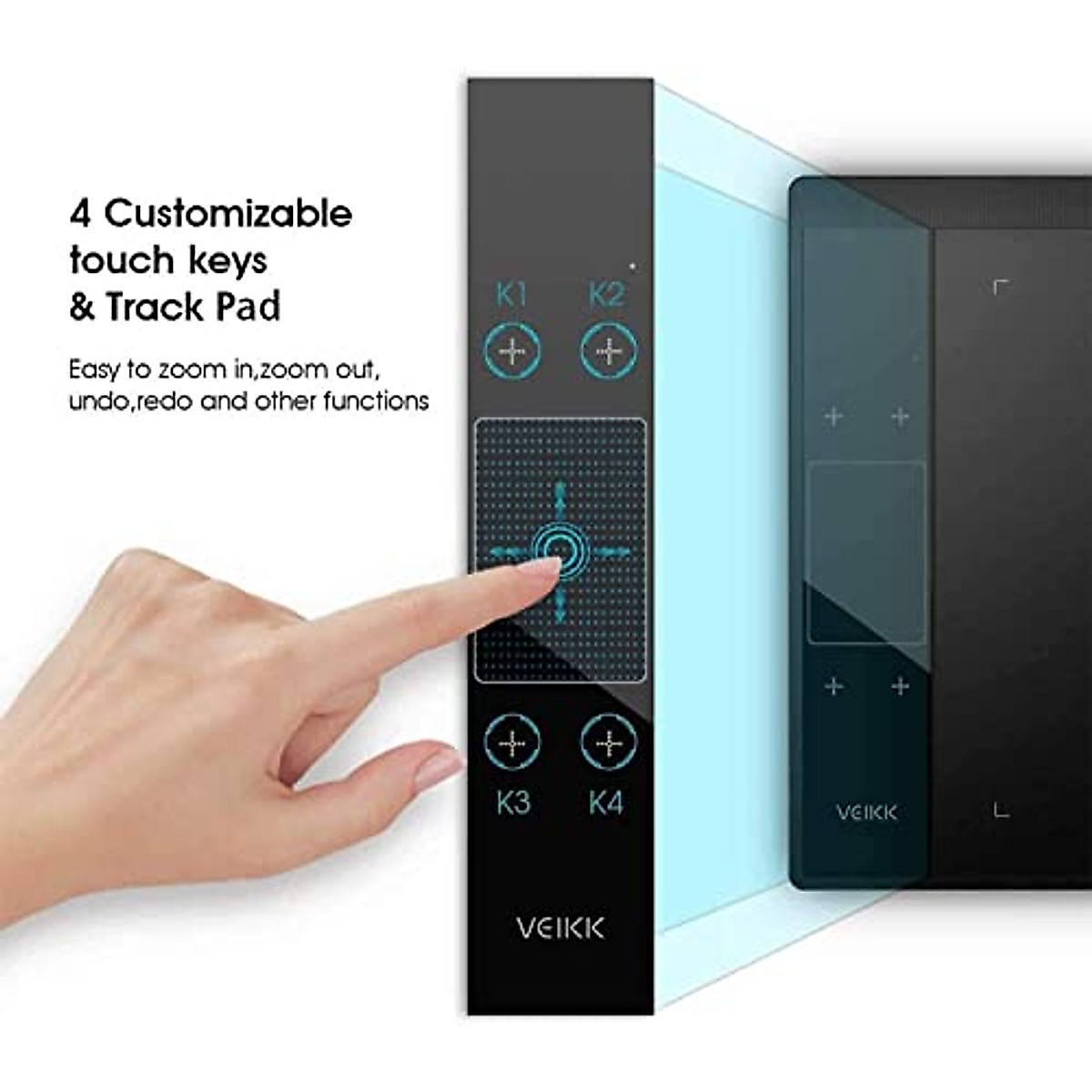 VEIKK A30 V2 Drawing Tablet 10x6 Inch Graphics Tablet with Battery-Free Pen and 8192 Professional Levels Pressure