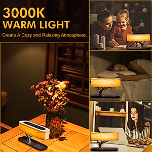 Bonsai Tree Lamp 10W Fast Wireless Charger Bedside Lamp with Wireless Charging Lamp with Bluetooth Speaker, Stepless Dimming, Touch Control