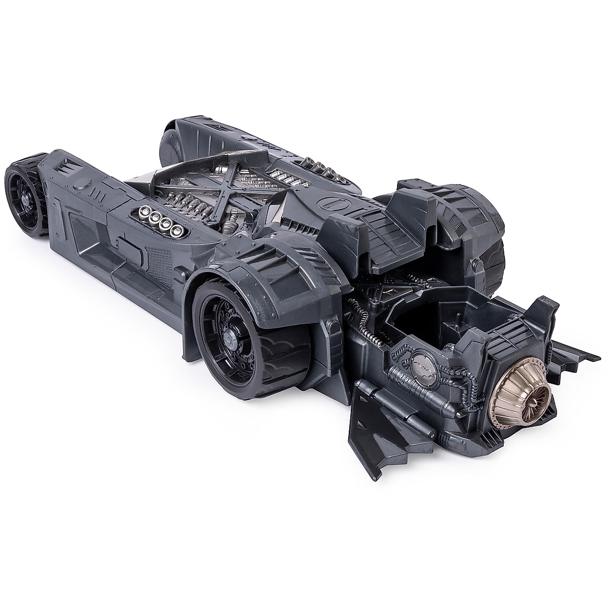 DC Comics Spin Master Batman Batmobile and Batboat 2-in-1 Transforming Vehicle, for Use 4-Inch Action Figures, Kids Toys for Boys