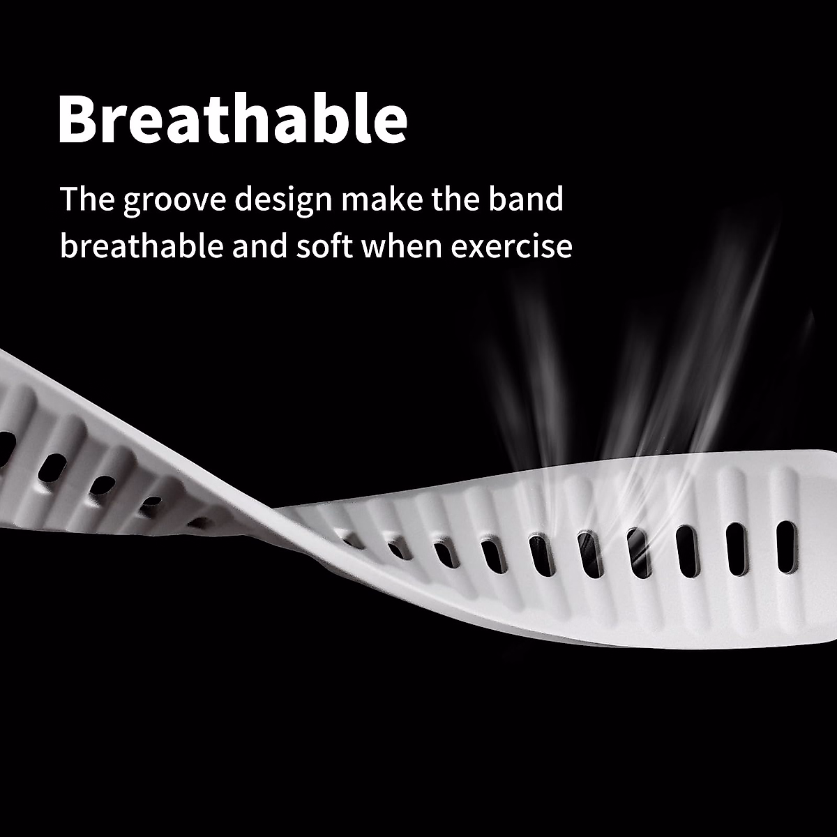 Sport Band Compatible with Apple Watch Ultra 2 Band/Apple Watch Ultra Band for Men, Waterpoof Soft Silicone Apple Watch Band 49mm 45mm 44mm 42mm for Apple Watch Series 9 8 7 6 5 4 SE