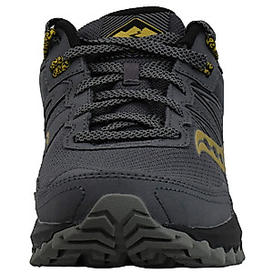 Saucony Men's Excursion TR14 Running Shoe, Dark Grey/Black/Gold, 10 W