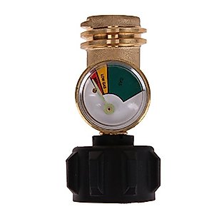 WinnerEco Propane Tank Gauge, Propane Gas Pressure Meter Indicator Leak Detector for Cylinder BBQ Gas Grill Heater