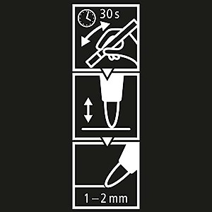 Acrylic Marker - STABILO FREE Acrylic - T100 1-2 mm Bullet Tip - Box of 5 - White