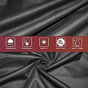 Outdoor Table Cover For 40 inch Royal Gourmet Double-Shelf Movable Dining Cart Prep Table 40 x 24 x 32 Inch - Outdoor Dining Cart Cover - Heavy Duty Waterproof 600D Oxford Fabric