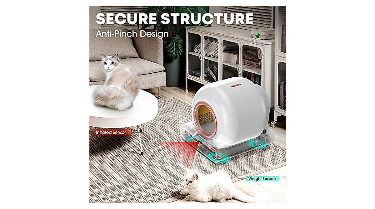 Self-Cleaning Cat Litter Box - Smart, Odor-Free & App Controlled