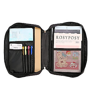 HMZSP Bible Cover Carrying Book Case Church Bag Bible Protective with Handleand Zippered Back Pocket, Perfect Gift for Girls Women Mother Men Women Father Kids