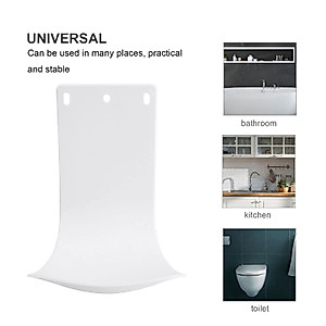 Cabilock 4 Pcs Plastic Water Tray Under Trays Laundry Drip Tray Catch Tray Bath Soap Liquid Foam Tray Cup Holder Handwashing Fluid Drop White