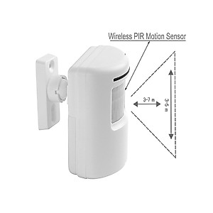 Wireless Home Security Driveway Alarm, Enegg Entry Alert, Visitor Door Bell Chime with 2 Plug-in Receiver and 1 PIR Motion Sensor Detector Alert System, Quality Sound and LED, 38 Melodies