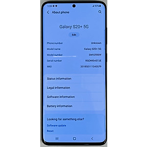 Samsung Galaxy S20+ 5G, US Version, 128GB, Cloud Blue for GSM (Renewed)