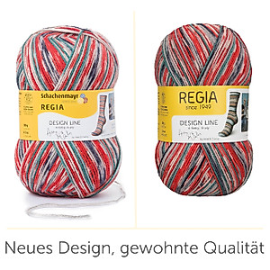 Regia 9801629 08078 Hand Knitting Yarn Wool, Iceland, 18 x 9 x 9 cm, Wool, Garden, 16 x 9 x 7.5 cm