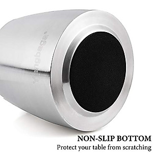 Yangbaga XL Ashtray with Lid for Cigarettes，Windproof/Rainproof Stainless Steel Smokeless Odorless Ash tray for Home Unbreakable Modern Ashtray for Indoor or Outdoor Use,Silver (X-Large)