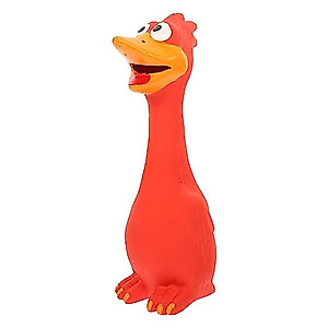 ibasenice Ferret Toys Chihuahua Accessories Rubber Chicken Squeaky Dog Toys Chewing Toy Chicken Shaped Dog Toy Household Sounding Toy Dog Supply Ferret Accessories Pet Toys