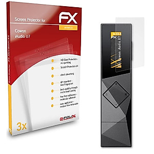 atFoliX Screen Protector Compatible with Cowon iAudio U7 Screen Protection Film, Anti-Reflective and Shock-Absorbing FX Protector Film (3X)