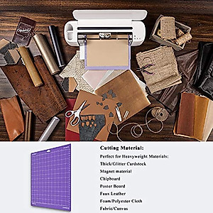 EVISWIY Variety Mats for Cricut Explore Air 2/Air/One/Maker StandardGrip/LightGrip/StrongGrip/FrabricGrip Multiple Adhesive Sticky Green Blue Purple Pink Cricket 12x12 Cutting Mats for Cricut 5 Pack