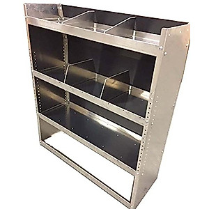 True Racks Aluminum Van Shelving Storage Unit - 38" L x 13" D x 44" H