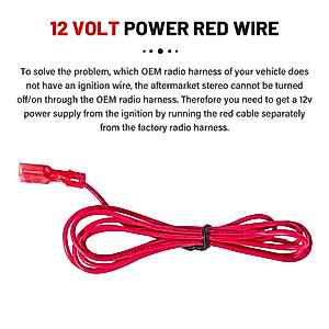 RED WOLF Stereo Wiring Harness Fit for 2002-2008 GMC Envoy Sierra Chevy Silverado Impala Aftermarket Stereo Radio Wire Cable Connector Adapter