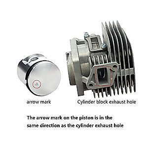 Extolern Cylinder kit 51mm for redmax ebz8500 ebz8500rh Backpack blowers 577424001 for Husqvarna 580BTS 580BFS Backpack Leaf Blowers [#578 38 50-01]