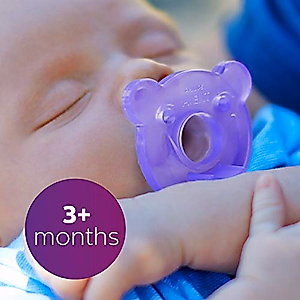 Philips AVENT Soothie Shapes Pacifier, Pink/Purple, 3-18 Months, 2 Pack, SCF194/05