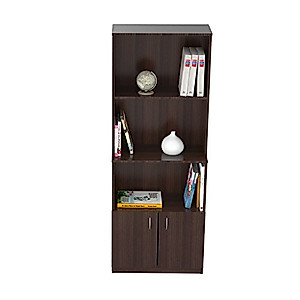 Inval Cabinet Bookcase, Espresso-Wengue