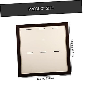 CLISPEED Box Medal Display Frame Wood Coat Hangers Multifunctional Storage Box Wood Frames Badge Displaying Container Pin Collectors Display Case Race Medal Wood Family Picture Holder Gem