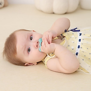 Baby Teething Toys for Baby 0-6 Months, 6-12 Months, Silicone Baby Teethers, Seposeve Professional Baby Gum for Boys & Girls, BPA-Free, Soft Particle/Striped Style, Easy to Clean. (2 Brown)