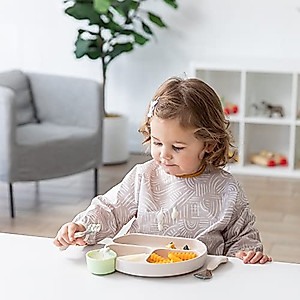 Bumkins Baby Silicone Little Dippers, Attaches to Bowls, Dishes and Plates, Sauce Cup, Holds Condiments, Dip, Puree, Toppings, Baby Led Weaning, Essential Feeding Supplies, for Babies 6 Months Up