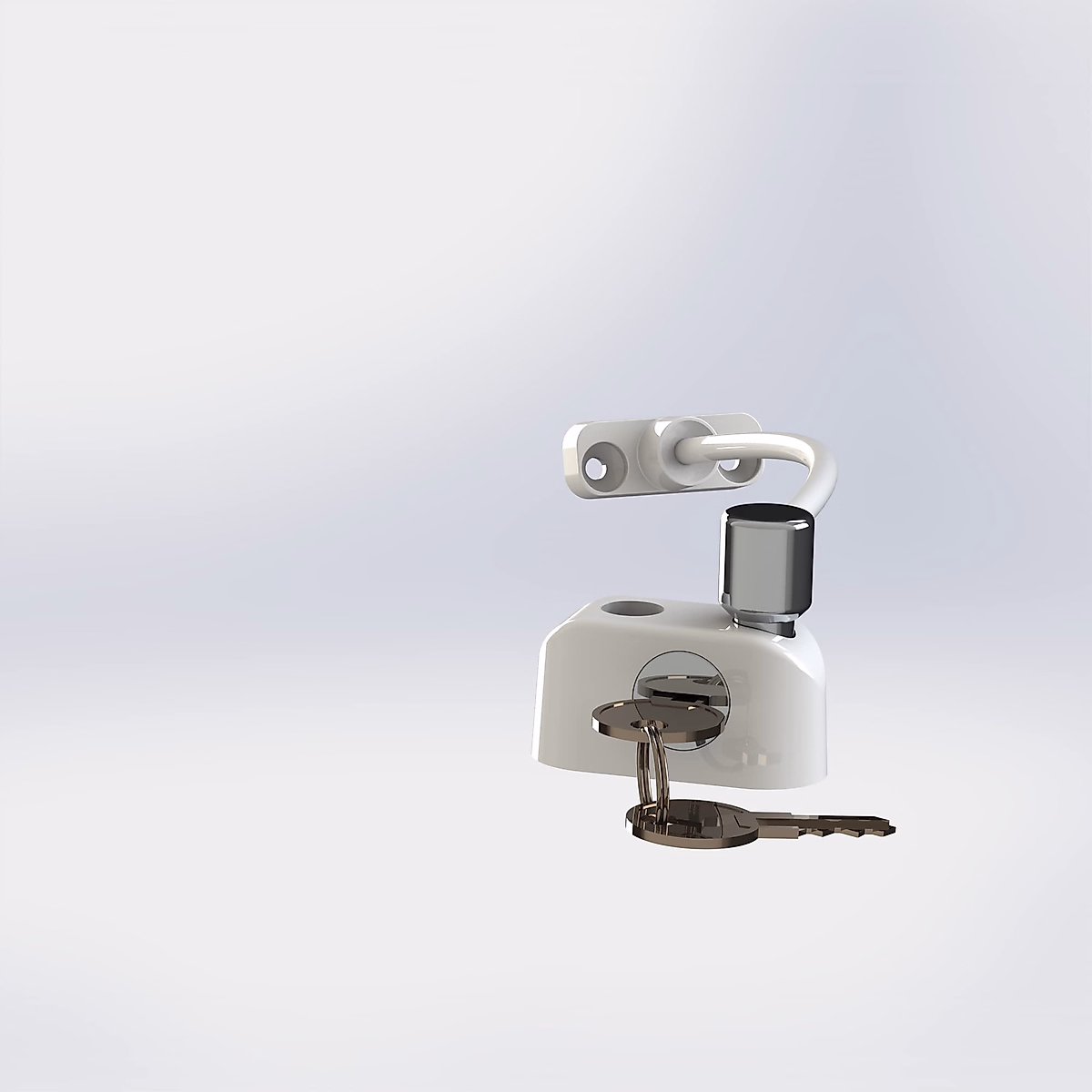 House Guard Child Safety Locks Window Door Cable Ventilator Kid Lock Baby Security Locking Keyed Opening for Baby Protection Prevent Children Falling Window Lock (White)