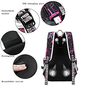 GUIVITU Kids Backpack for Girls School Bag Children Bookbag Casual Daypack with Pencil Case