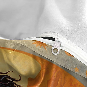 EVMILA Gothic Crow Duvet Cover Quilt Cover 3D Print Birds Comforter Covers for Boys Girls Bedding Set with Zipper Closure with Pillow Cases Soft Microfiber 3 Pieces Twin（173x218cm）