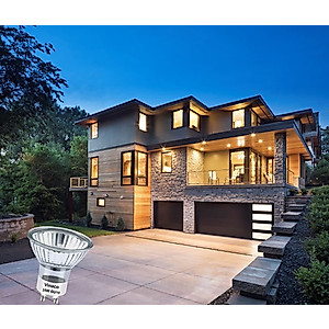 Vinaco GU10 Bulb, 6 Pack MR16 GU10 120V 35W Long Lasting, GU10 Halogen Bulb Warm White 2800K, 35W GU10 Dimmable with GU10 Base for Track Light Bulbs, Hood Light Bulbs. Halogen GU10+C 120V 35W