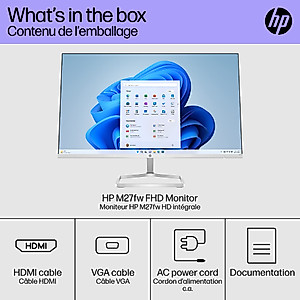 HP 27-inch FHD Monitor with AMD FreeSync Technology (2021 Model, M27fw)
