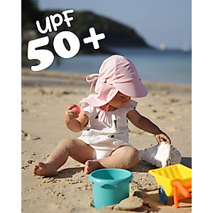 Camptrace Baby Swim Hat UPF 50+ UV Protection Sun Hat Baby Beach Hat for Baby Boys Girls Light Pink