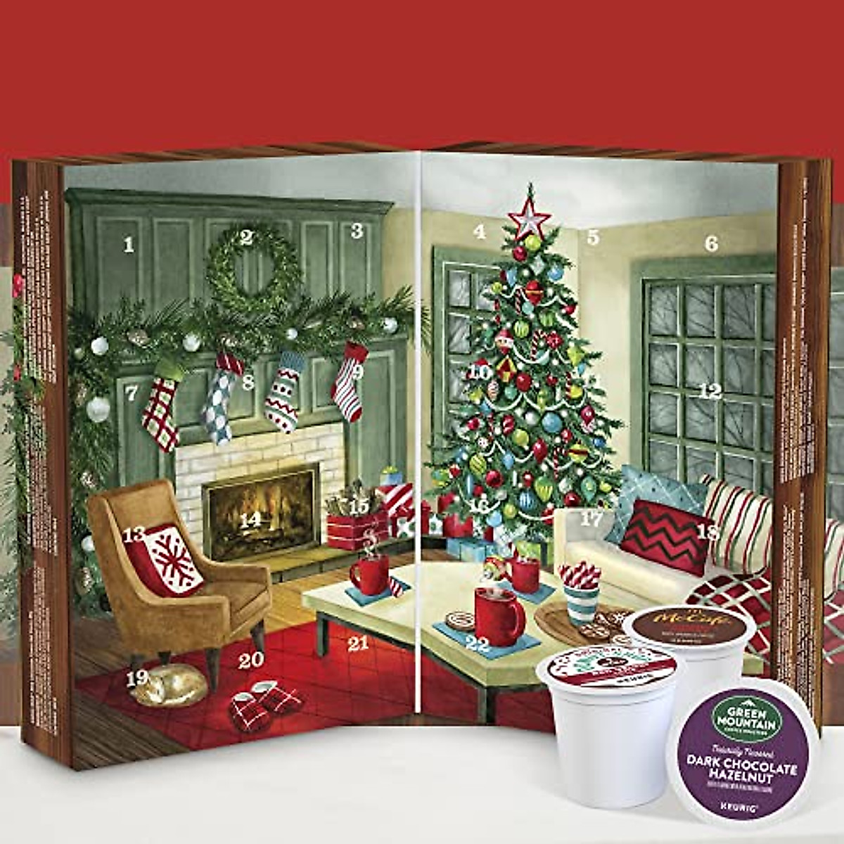 Keurig Advent Calendar Variety Pack, Single Serve K-Cup Pods, 24 Count