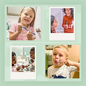 ANPEI ROARex Vegan Kids Toothbrush | Dino Design | Biodegradable & Compostable Natural Plant-Based Toothbrush | Dinosaur Theme | 1% for The Planet