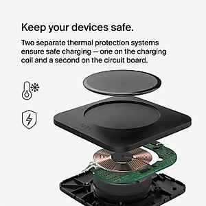 Belkin BoostCharge Pro 15W Universal Easy Align Wireless Charging Pad, Fast Qi Charger, Large Charging Pad for Apple iPhone, Samsung Galaxy, Apple AirPods Pro, and Other Devices - Black