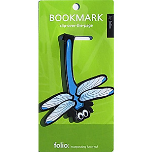 Dragonfly Bookmarks (Clip-over-the-page) Set of 2 - Assorted colors