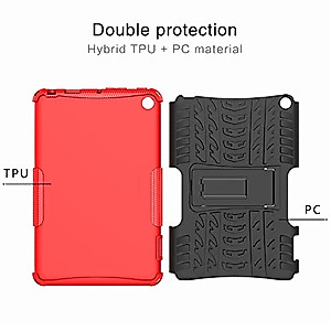 MaoMini for New Kindle Fire 7 Case 12th Generation 2022 Release,Kickstand Heavy Duty Armor Defender Case (Blue)