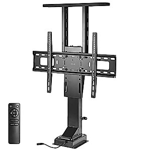 VIVO Motorized TV Stand for 37 to 65 inch Screens, Vertical Lift Television Stand with Remote Control, Compact TV Mount Bracket, MOUNT-E-UP65A