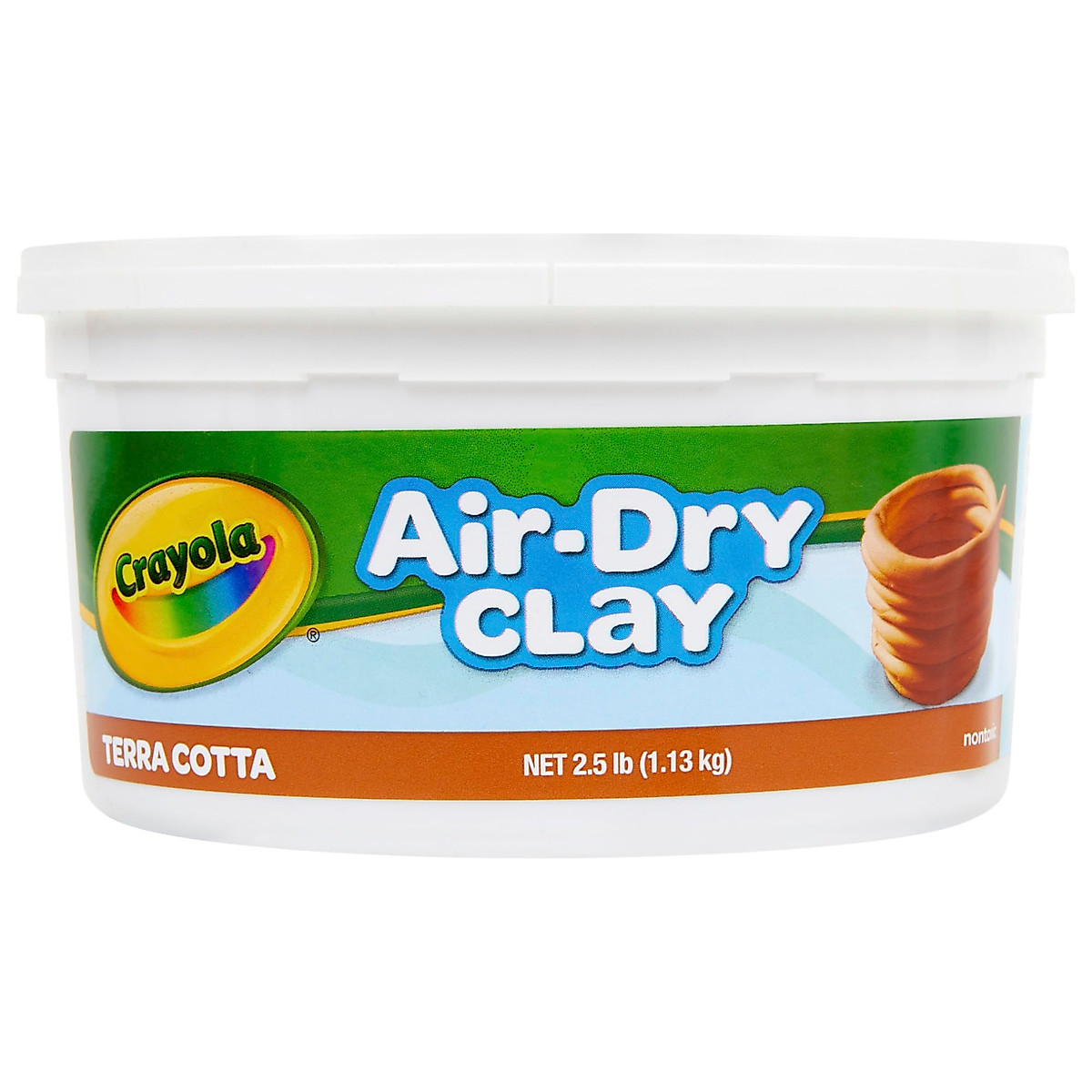 Crayola Air Dry Clay, Terra Cotta, 2.5 Lb Per Pack