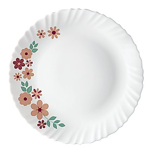 Borosil Gourmet Dinnerware Set For 6, 35 Pieces, White Dinner Plates and Bowls Sets, Chip Resistant Tempered Opal Glass, Stain Resistant, Dishwasher & Microwave Safe Dinner Set For Gifting, Serves 6