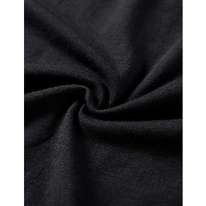 CRZ YOGA Womens Pima Cotton Racerback Workout Tank Tops Scoop Neck Loose Sleeveless Tops Athletic Gym Shirts Black Medium