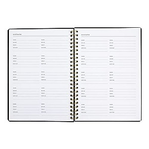 Letts Celebrate Weekly/Monthly Planner, 12 Months, January to December, 2024, Gold Twin-Wire Binding, A5 Size, 8.25" x 5.875", Multilingual, Grey (C082184-24)