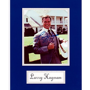 Kirkland Larry Hagman, J.R. Ewing, 8 X 10 Photo Autograph on Glossy Photo Paper