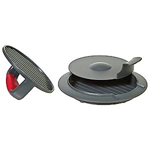 Prepworks by Progressive Perfect Burger Press, HPM-10, Large Hamburger Patty for Stuffed Burger, Sliders, 1/3 or 1/4 Pound Patties, Non-Stick, Best Rated BBQ Tool,Grey
