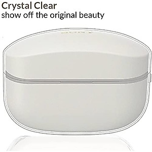 Compatible with Sony WF-1000XM4 Case, Lamshaw Protective Soft TPU Case with Keychain for Sony WF-1000XM4 Noise Canceling Truly Wireless Earbud (Transparent)